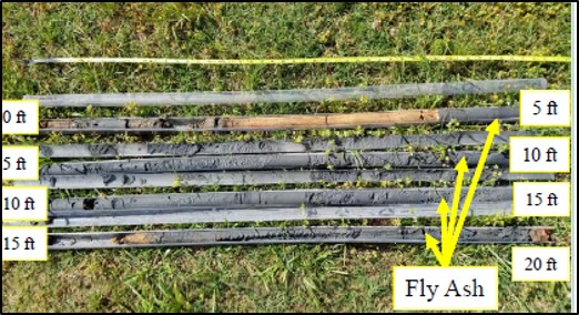 Ash sample - Pyramid Geophysical Services