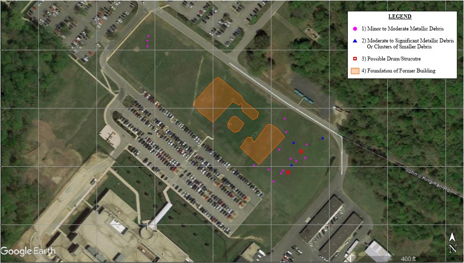 Map of buried structures and waste - Pyramid Geophysical Services